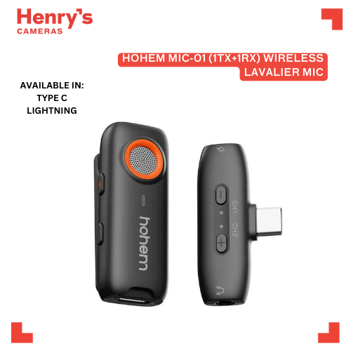 HOHEM MIC-01 (1TX+1RX) WIRELESS LAVALIER MIC - HENRY'S CAMERAS | Lazada PH