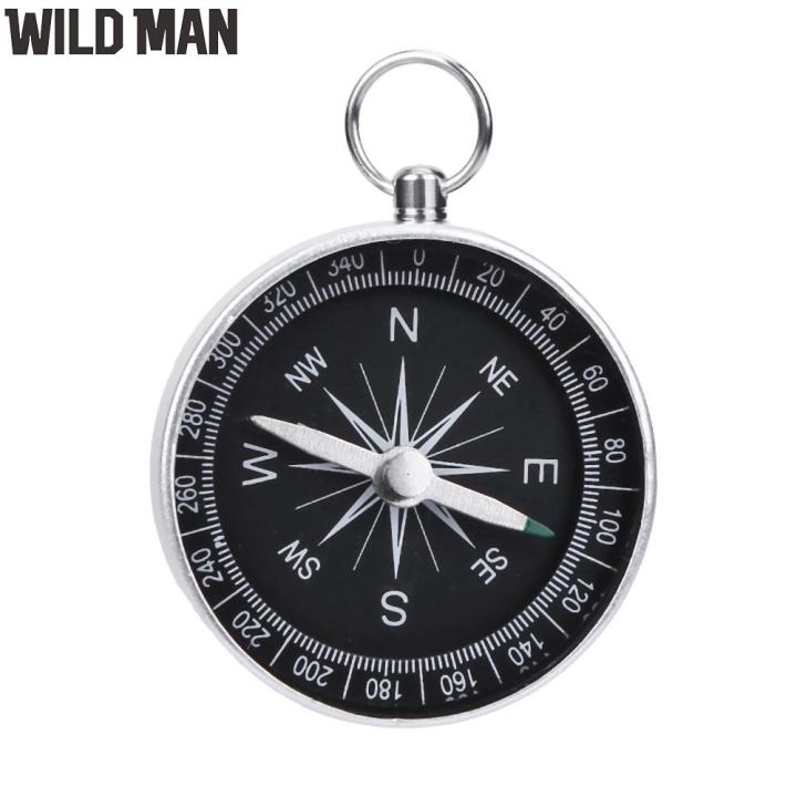 (Ready) Portable Aluminum Emergency Compass Outdoor Survival Compass ...