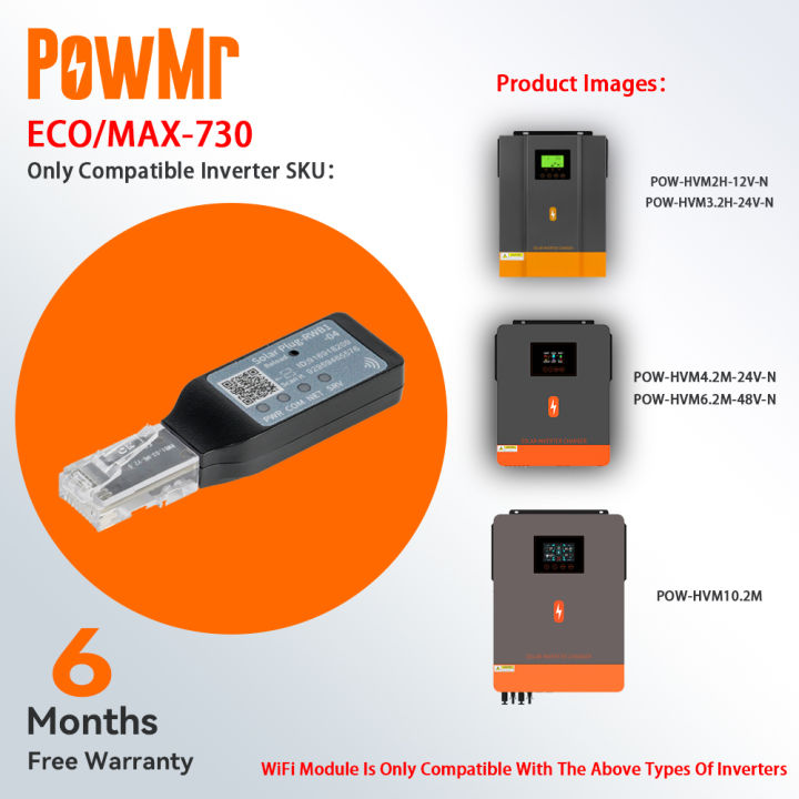 PowMr MPPT Solar Inverter WiFi Module Wireless Device With RS232 Port ...