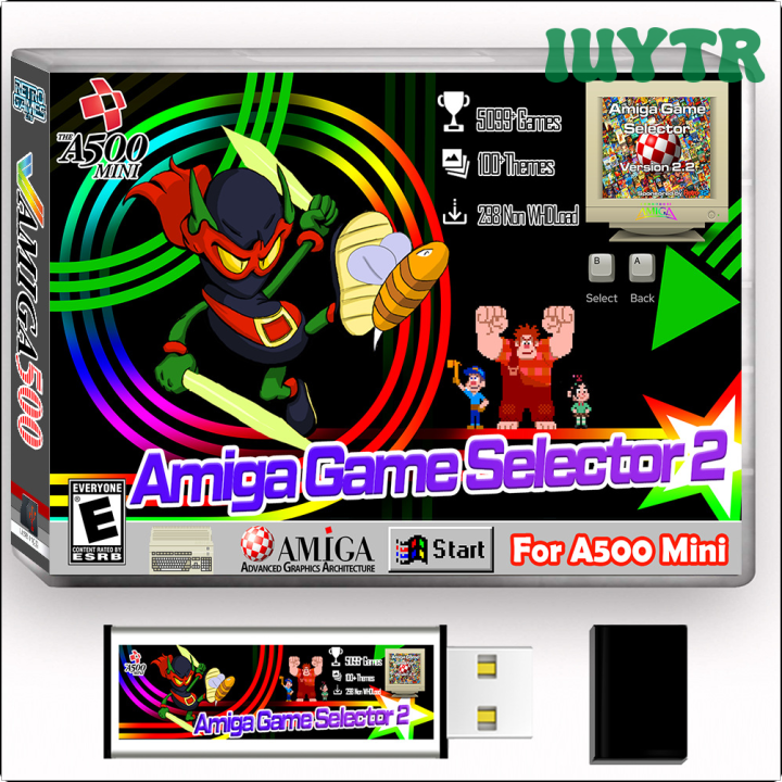 IUYTR NEW Amiga 500 Mini Game Launcher V2.2 AGS Game USB Launcher ...