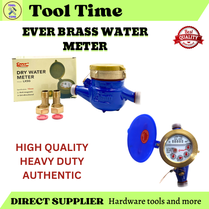 Ever Brass Water Meter 100% authentic high quality | Lazada PH