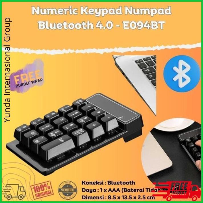 Keypad Numeric Num Lock Pad Keyboard Angka Bluetooth 4.0 Ringan Awet ...