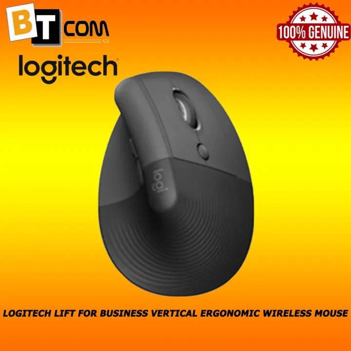 Logitech Lift for Business Vertical Ergonomic Wireless Mouse 910-006497 ...