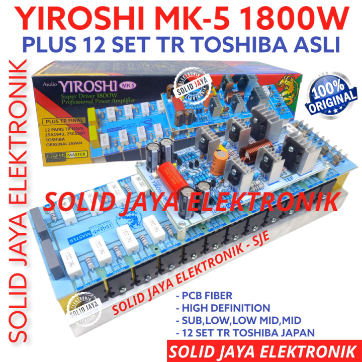 KIT POWER YIROSHI MK5 MK 5 MK-5 1800W MONO AMPLI AMPLIFIER PROFESSIONAL LAPANGAN PLUS TR FINAL ...