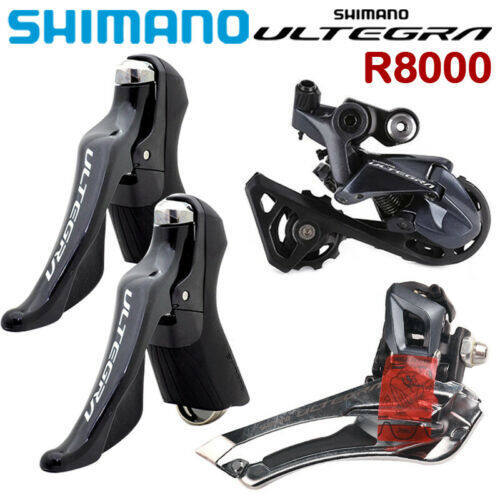 Shimano ULTEGRA R8000 2x11 Speed Groupset Road Bike Trigger Shifter Front Derailleur Rear ...