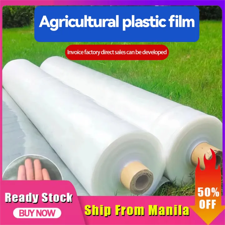 【Ready Stock】Uv Plastic Greenhouse Roofing Uv Plastic Sheet 200 Microns ...