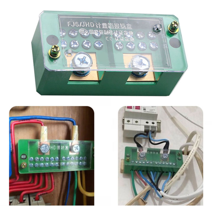 Single Phase Junction Box 2-in 4/6/8/12 Out Terminal Box Splitter ...