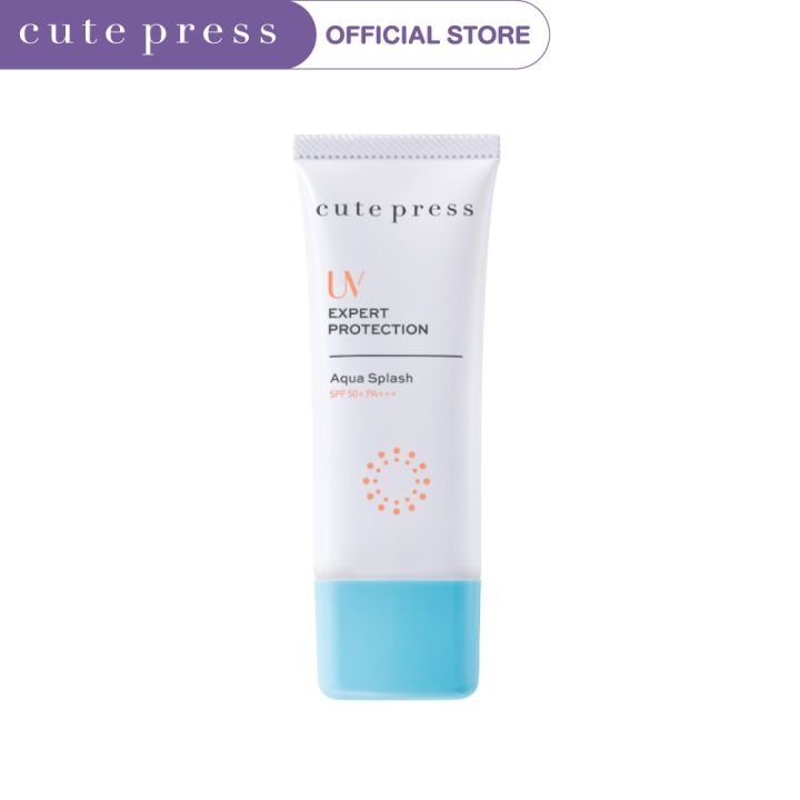 CUTE PRESS ครีมกันแดดเนื้อเจล UV EXPERT PROTECTION AQUA SPLASH SPF50+ PA+++ 30g | Lazada.co.th