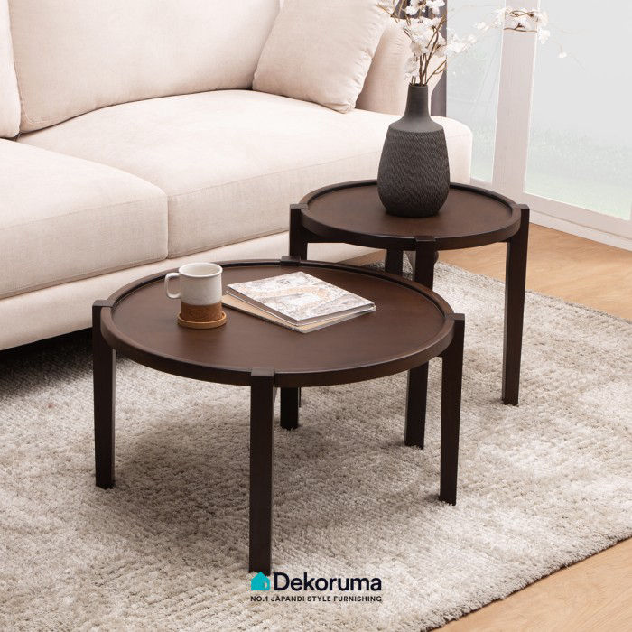Dekoruma Yota Meja Tamu Kayu Table 2in1 Walnut / Coffee Table | Lazada ...