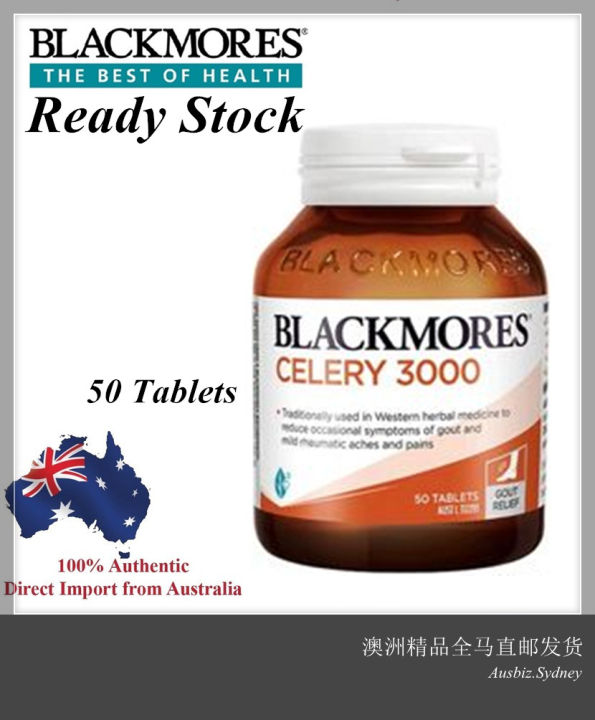 [Ready Stock EXP: 05/2025] Blackmores Celery 3000mg ( 50 Tablets ...