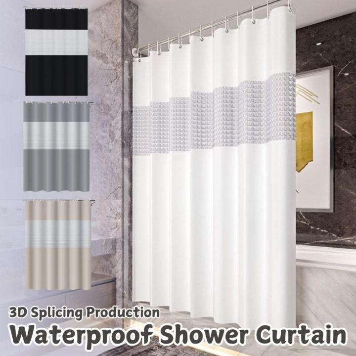 180cm x 180cm Waterproof Bathroom Shower Curtain: Fabric Liner with ...