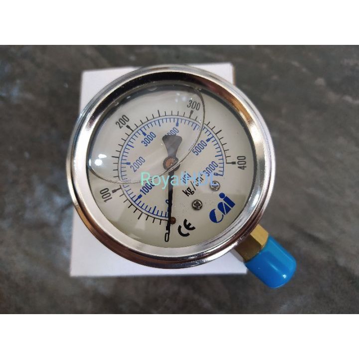 pressure gauge manometer raket 400bar 2,5inch stainless CAI pengukur ...