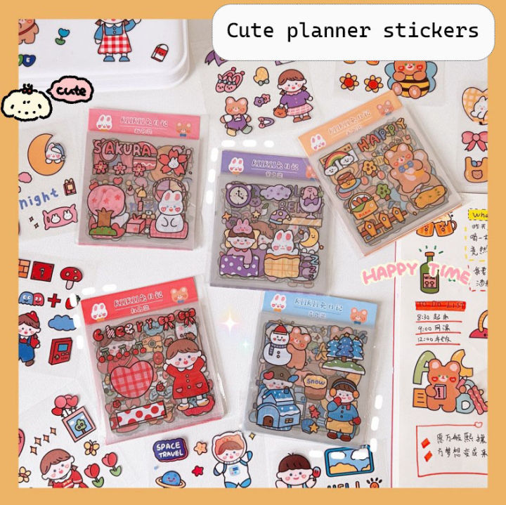 20pcs/pack Cute Sticker Scrapbook DIY Journal Children Planner Diary ...