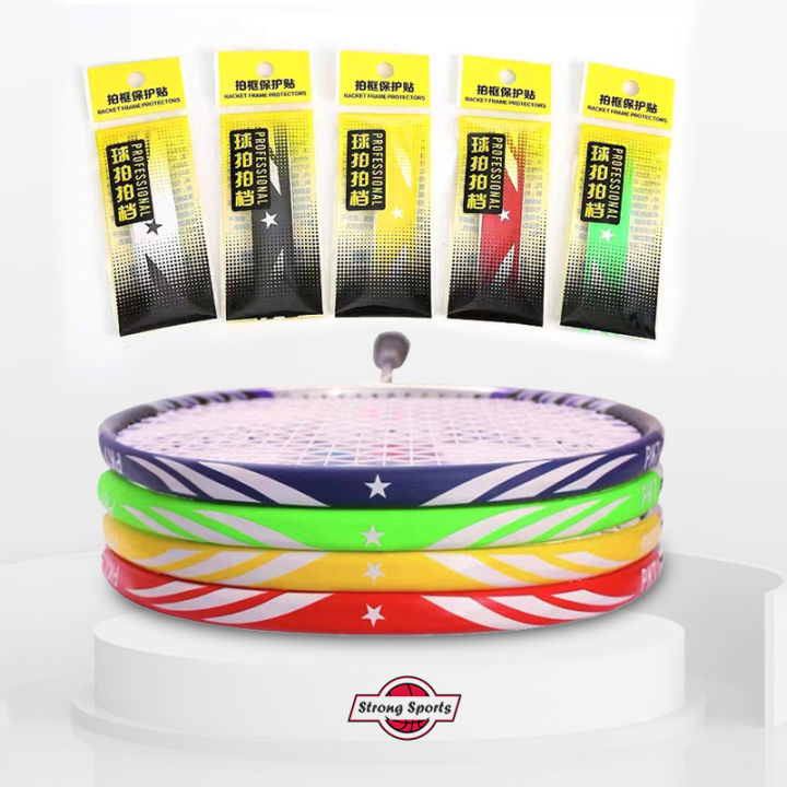 Racket Head Sticker For Badminton Net Feather Frame Border Line ...