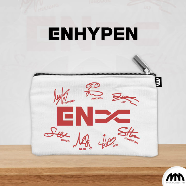 ENHYPEN Canvas Wallet - Mugmania - Enhypen Logo and Signature Canvas ...