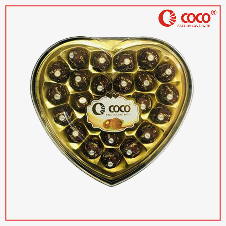 COCO Manisa Chocolate Heart 24pcs #18007, 300gram | Lazada PH