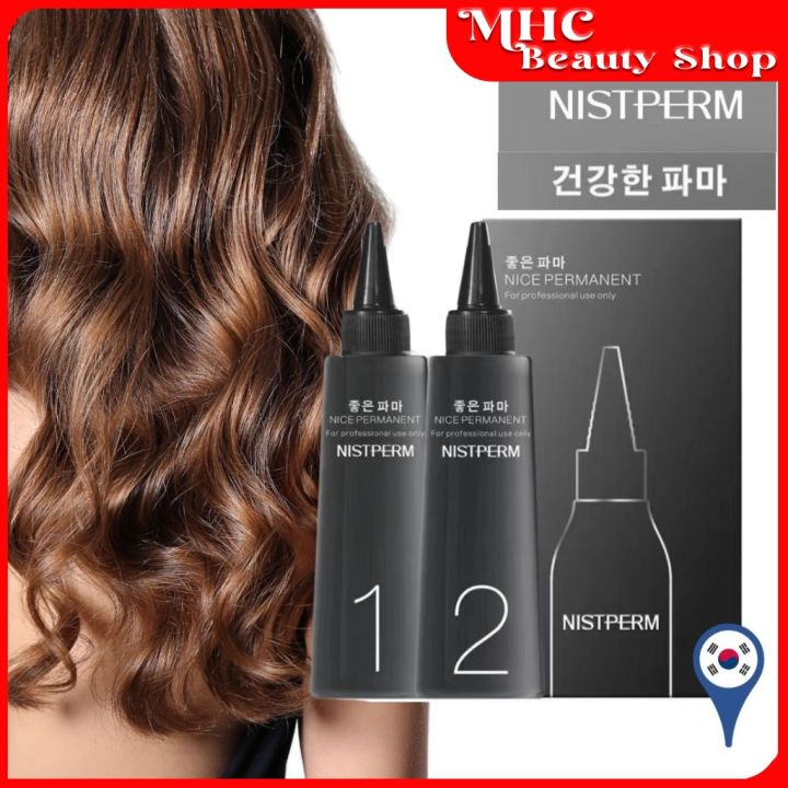 Korea Perm NISTPERM Cold/Hot Perm Liquid Curling Potion Perm Water Hair ...