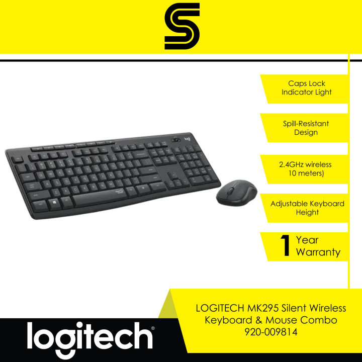 LOGITECH MK295 Silent Wireless Keyboard & Mouse Combo - 920-009814 | Lazada LOGITECH MK295 Silent Wireless Keyboard & Mouse Combo - 920-009814 | Lazada