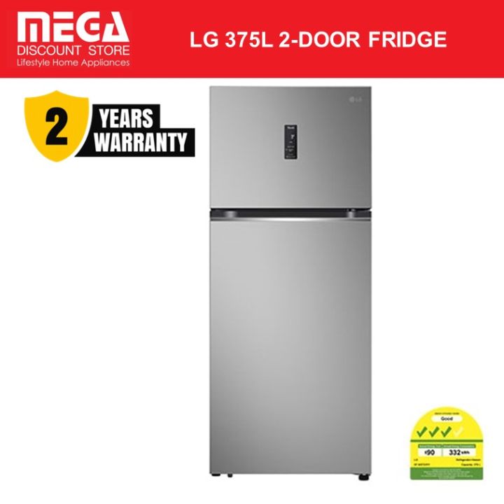 LG GT-B3723PY 375L 2-DOOR FRIDGE (3 TICKS) | Lazada Singapore