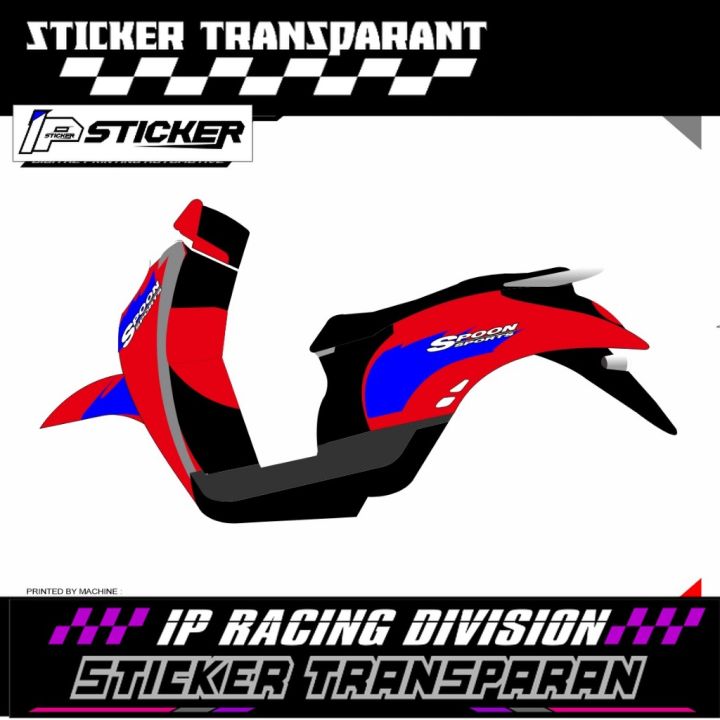 STICKER STRIPING TRANSPARAN SCOOPY KARBU SPOON SPORTS STICKER STRIPING ...