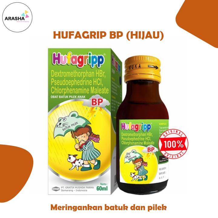 HUFAGRIP BP BATUK PILEK SIRUP 60 ML Obat Batuk Pilek Anak/Hidung ...