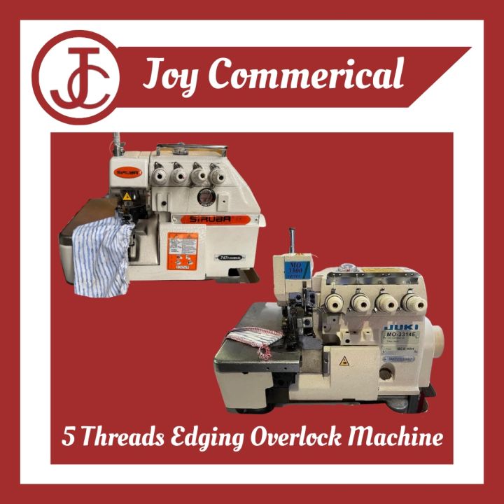Juki / Siruba 5 Threads Overlock Edging Edger Machine Brandnew & Semi ...