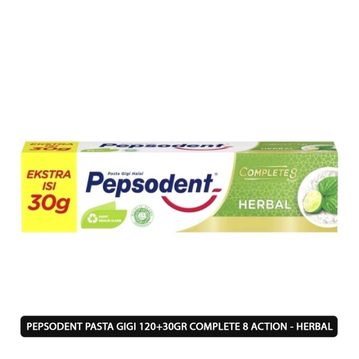 PEPSODENT PASTA GIGI 150 GR COMPLETE 8 ACTION | Lazada Indonesia