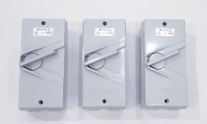 ISOTECH KTE Series Weatherproof Enclosed Isolator 3P 20A/35A/63A | Lazada