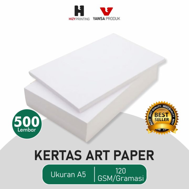 Kertas Art Paper 120 Gsm/Gram Ukuran A5 - 500 Lembar | Lazada Indonesia