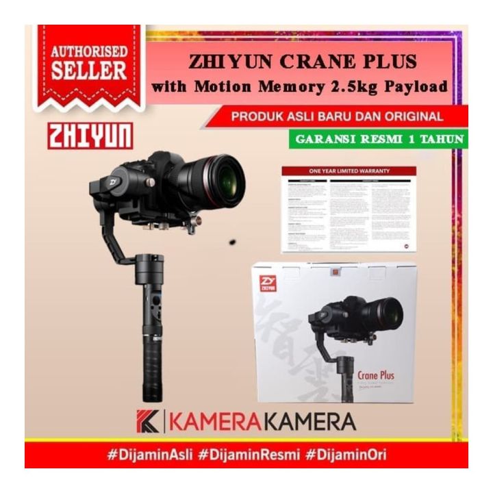 Zhiyun Crane Plus with Motion Memory 2.5kg Payload Gimbal Stabilizer ...
