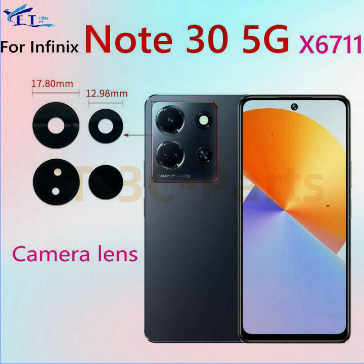 For Infinix Note 30 5G X6711 Back Camera Lens Glass Cover Rear Camera ...