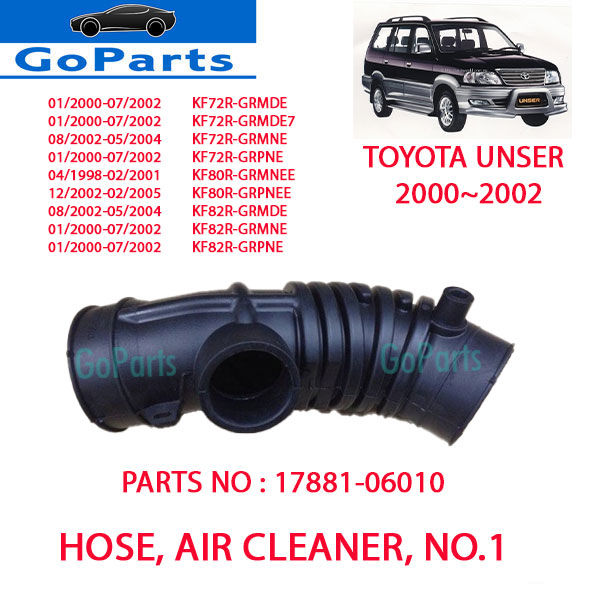 TOYOTA UNSER KF80R [2000~2002] AIR CLEANER HOSE / AIR INTAKE HOSE 17881 ...