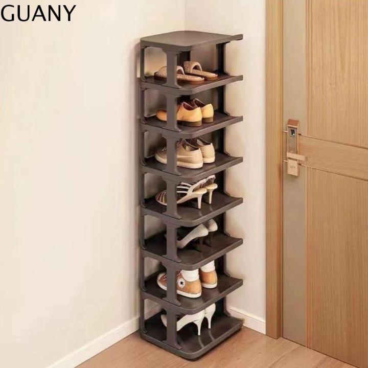GUANY Plastic Vertical Shoe Rack Multi Layer Narrow Stand Shoe Holder ...