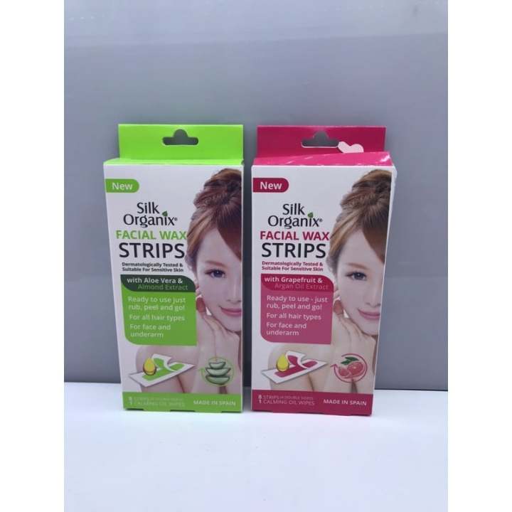 SILK ORGANIX Facial Wax Strips ( Sold per Box / Sold Separately ...