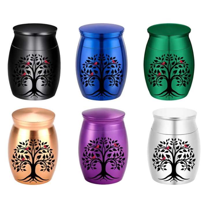 Permanent Aluminum Pet Ashes Jar Cenotaph Artifact Box With Protective ...