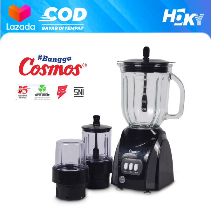Blender Cosmos 3 in 1 Beling CB-282 G Blender Kaca Food Grade 2 Liter 380 Watt | Lazada Indonesia