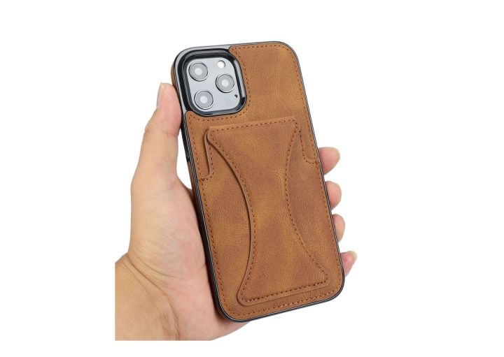 (READY STOCK) Leather Casing For IPHONE 13 Pro mini Max Case with stand ...