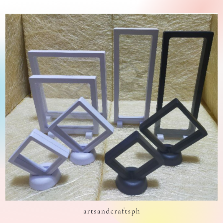 Part 1 Floating 3D Frames Elastic Film w/ Stand for Accessories ...