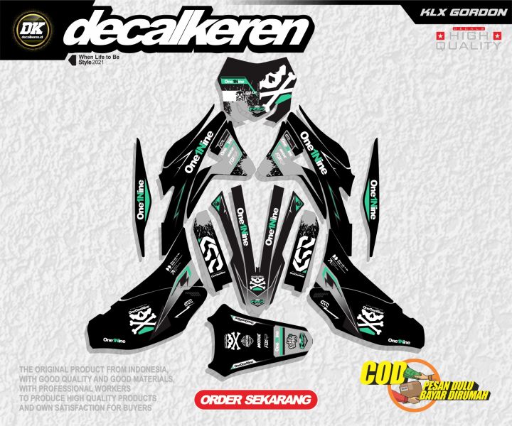 Decal Stiker Motor KLX GORDONS Full Body CRF - KLX BF - WR - DTX BISA ...