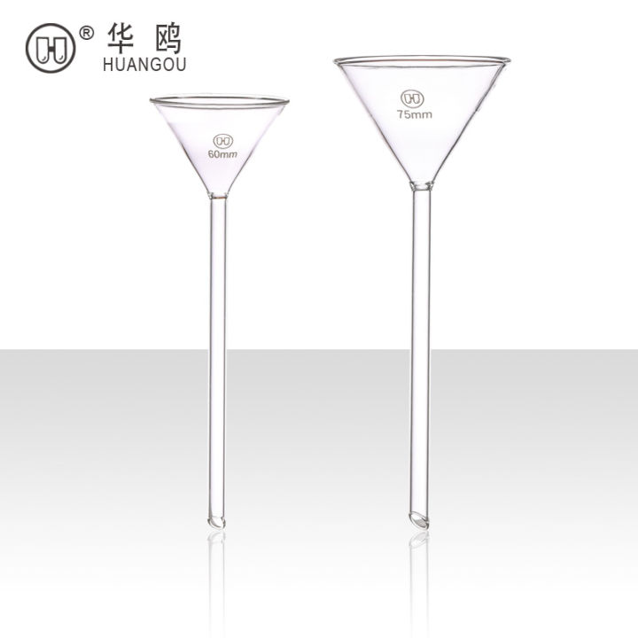 Huaou glass funnel long neck short neck triangular funnel size and ...