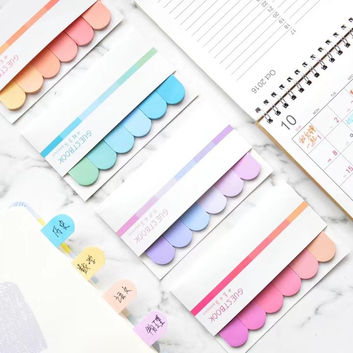Post It Enam warna gradien catatan memorandum studi kantor N kali ...