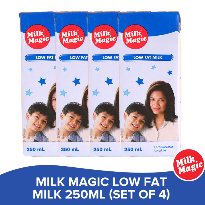 Milk Magic - Low Fat Milk 250ml (Set of 4) - Nutritious Healthy ...