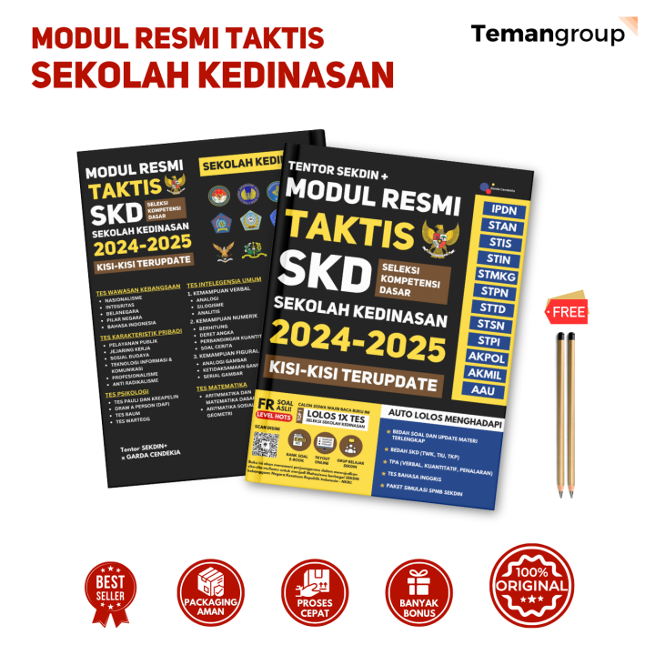 BUKU SKD KEDINASAN / MODUL RESMI TAKTIS SKD SEKOLAH KEDINASAN 2023 2024 / GARDA CENDEKIA ...