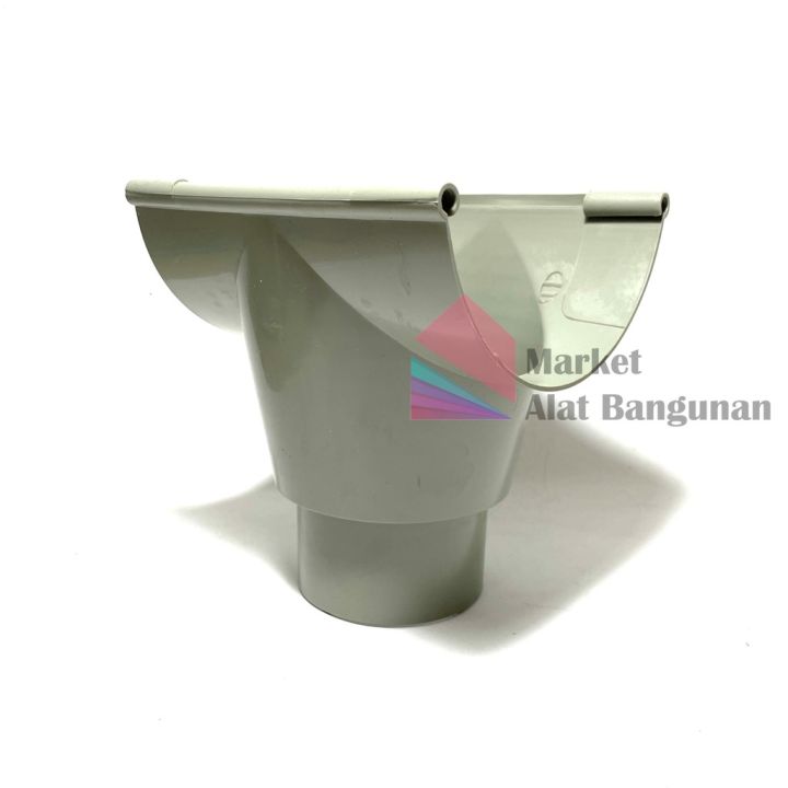 Corong Talang AIr Setengah Lingkaran PVC 6" / Corong Talang Setengah ...
