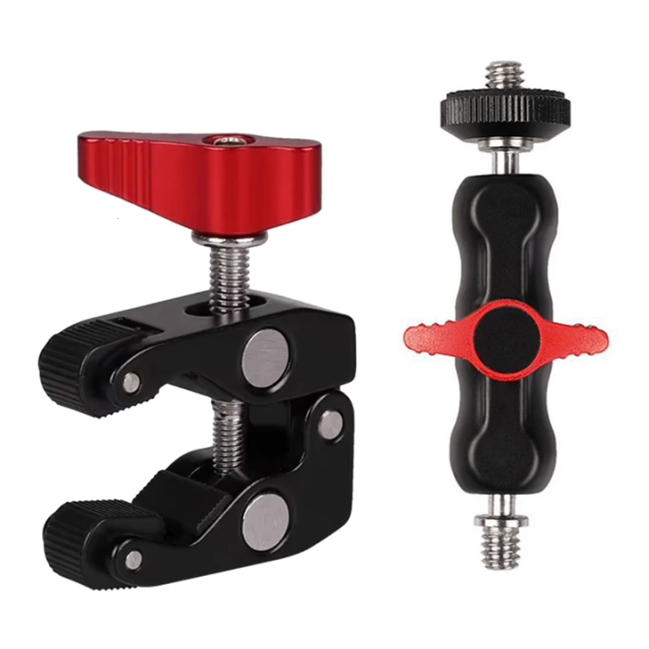 High Strength Aluminum Camera Clamp Mount 2kg Load Capacity Flexible ...