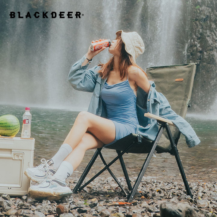 BLACKDEER เก้าอี้พับได้ใช้กลางแจ้ง,เก้าอี้เปิดหลังยาวปรับได้3ระดับเก้าอี้ปิกนิกกลางแจ้งตั้งแคมป์ ...