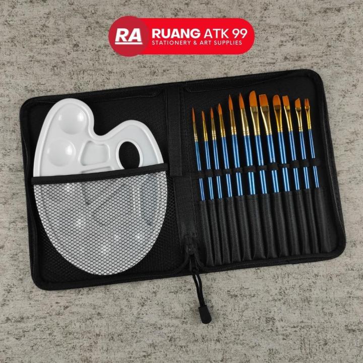 Joyko Art Brush Set BRS-7 Kuas Lukis Set Kuas Lukis Cat Acrylic Minyak ...