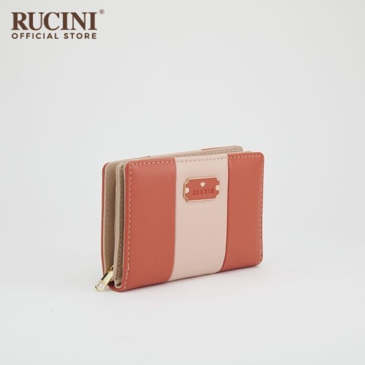 RUCINI Two Tone Snap Purse with Zipper RLWS-LW013 | Lazada