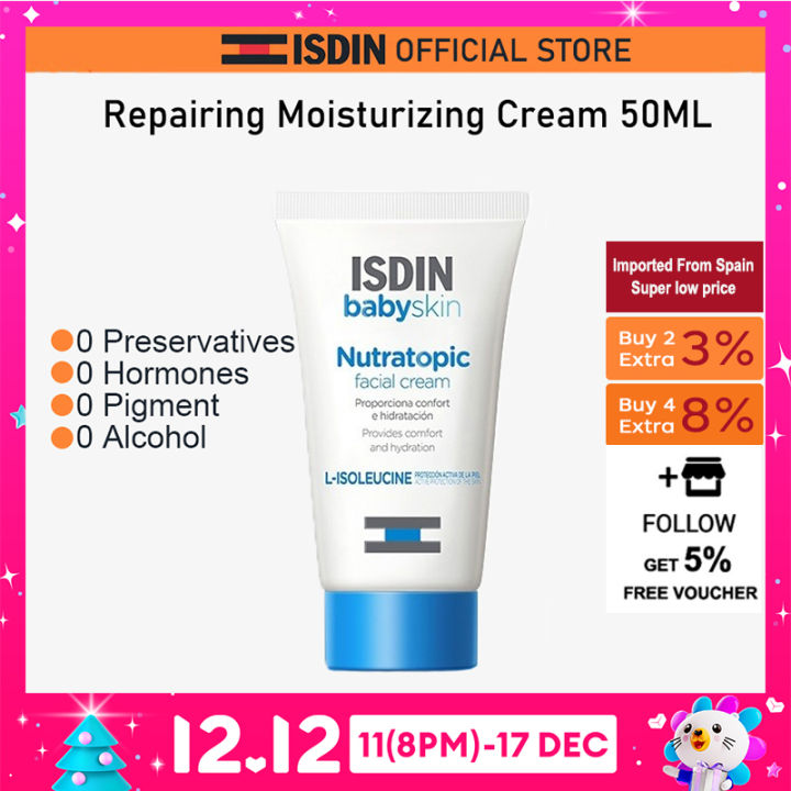 ISDIN Repairing Moisturizing Cream Nourishing & Soothing Lotion for ...