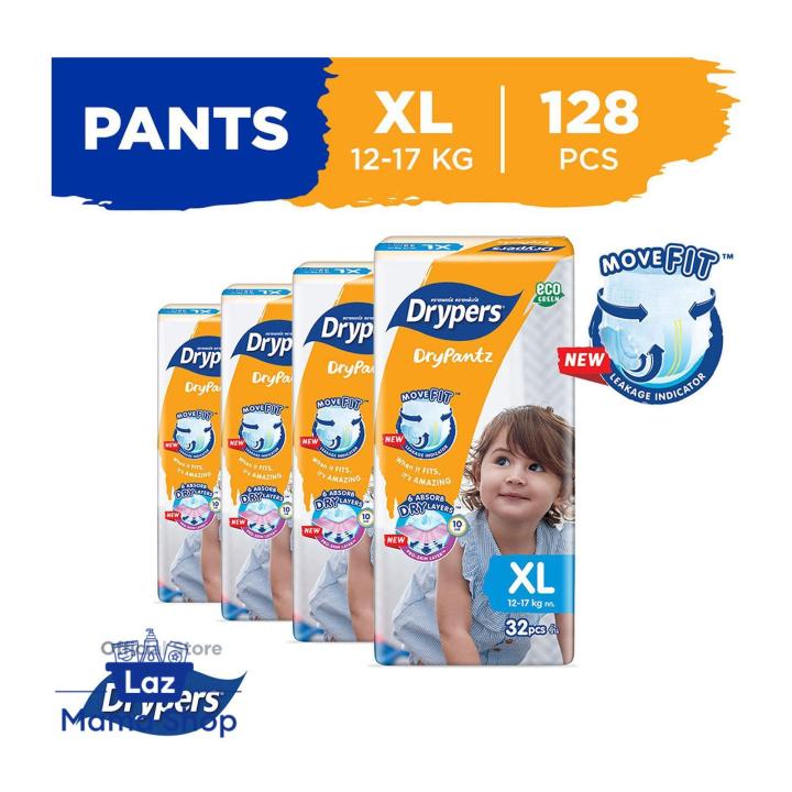 Drypers DryPantz Pants Baby Diaper XL Size - Case (Laz Mama Shop ...